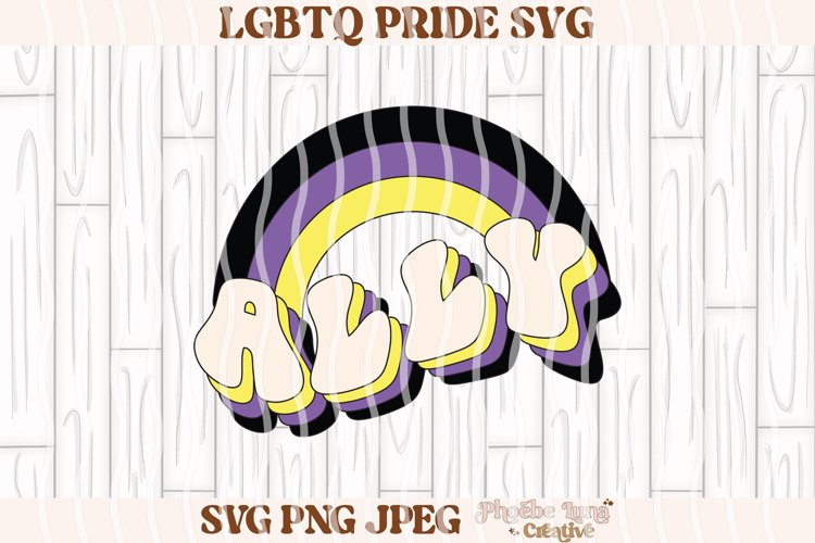 Non-binary ally SVG, Pride SVG, LGBTQ SVG, Love SVG (2106794) | Vectors ...