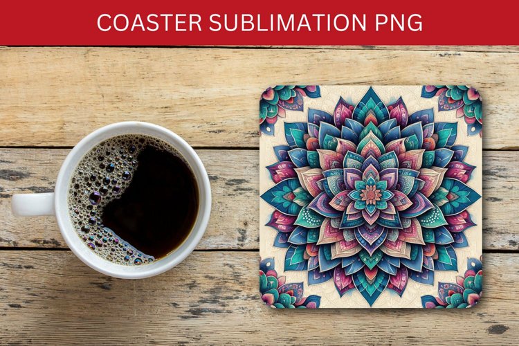 square coaster - mandala (4968339)