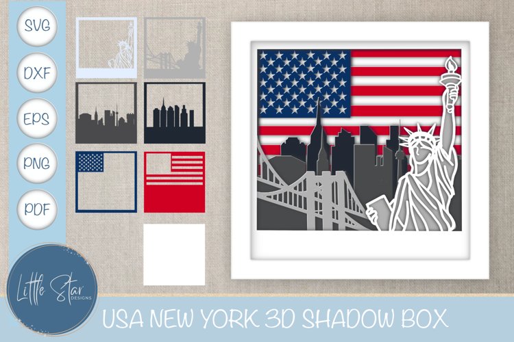 USA New York Shadow Box