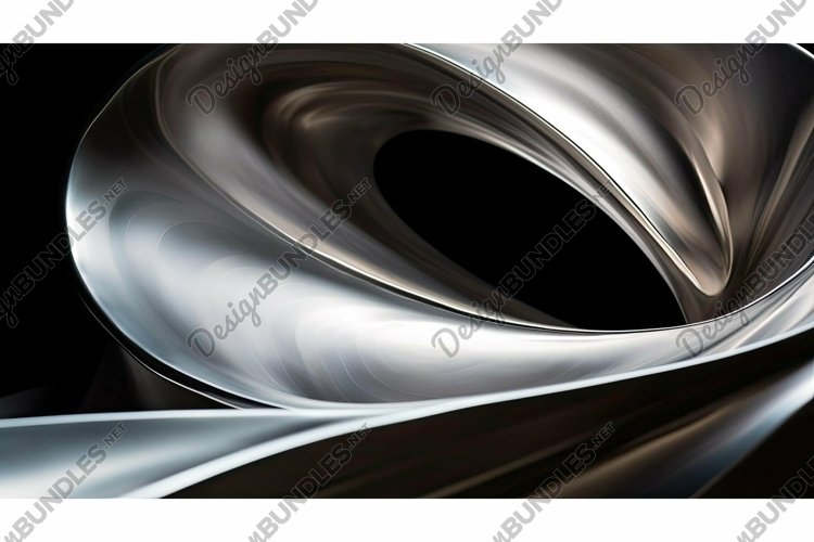 curves abstract silver