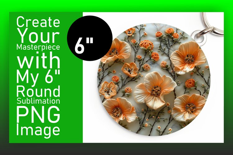 Joyful 3D Embroidered Ornament Sublimation