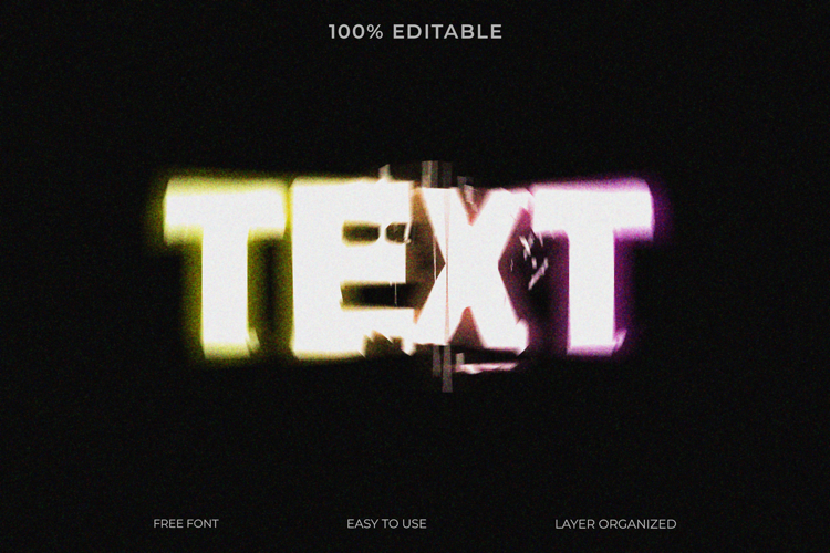 text blurry editable text effect (5398077)