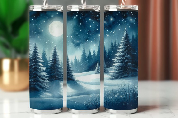 Tumbler Wrap 20 oz - snowy forest (5007242)