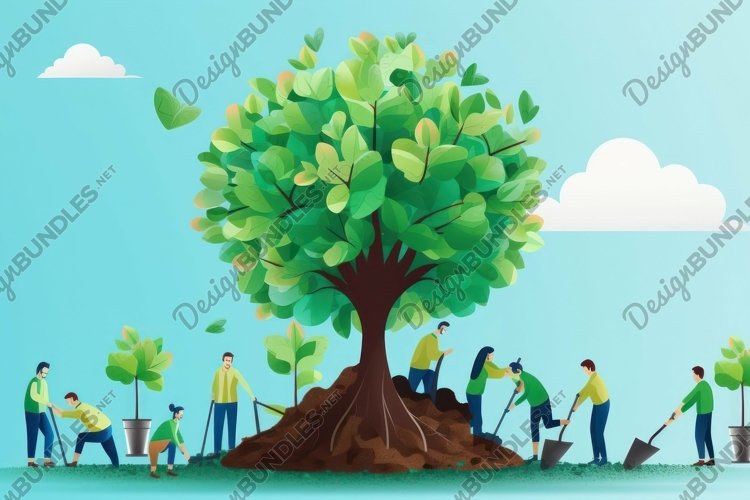 Nature With People Background Wallpaper (4101401)