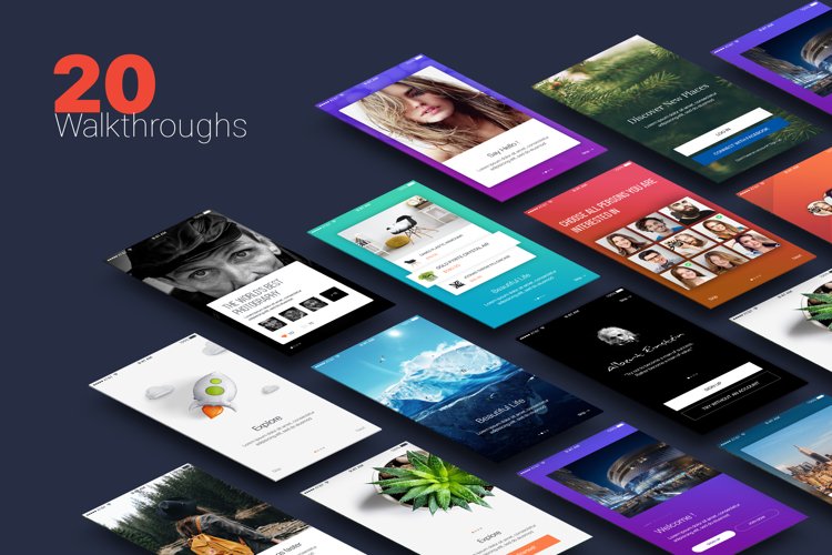 Walkthroughs - Mobile Template UI
