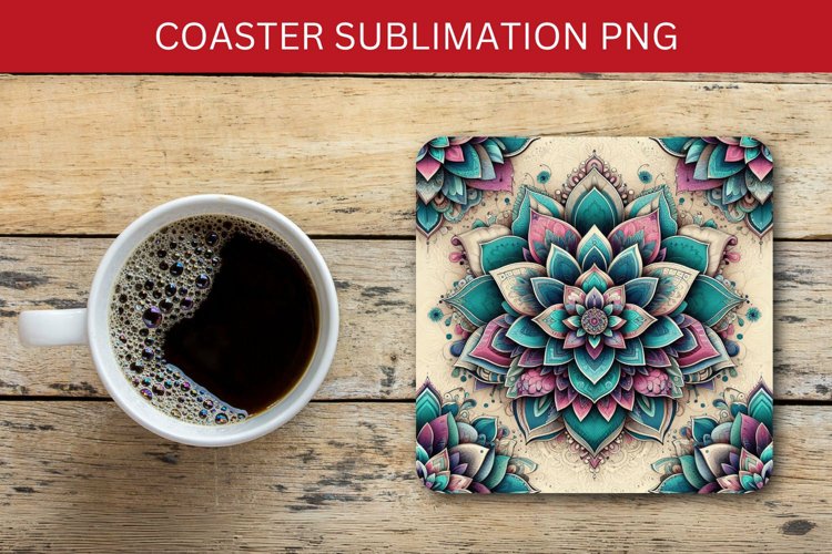 square coaster - mandala (4968341)