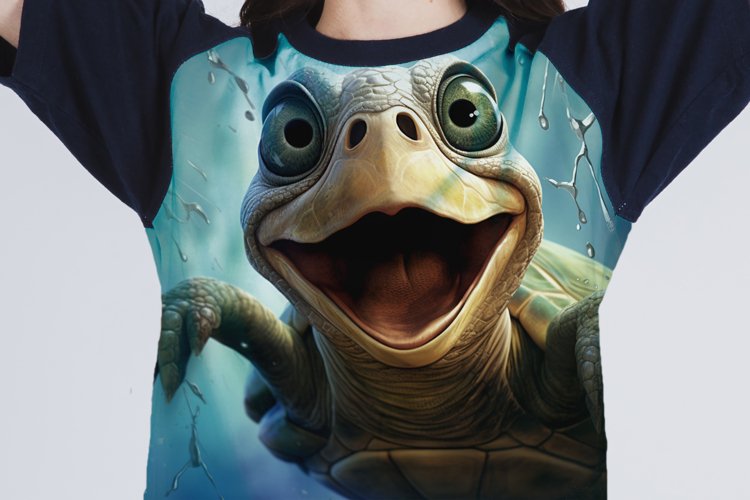 Turtle funny Animal head peeking on white (3099067)