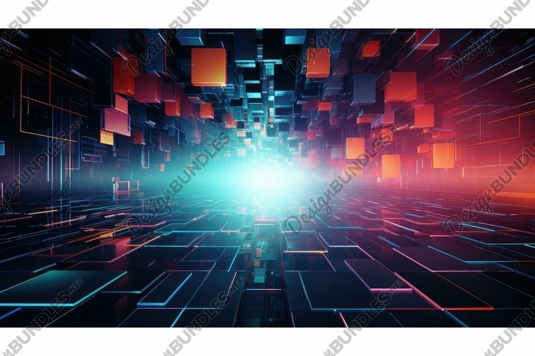 digital graphic technology background (4098984)