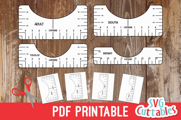 T shirt Alignment Tool PDF Printable 1010585 Cut Files Design