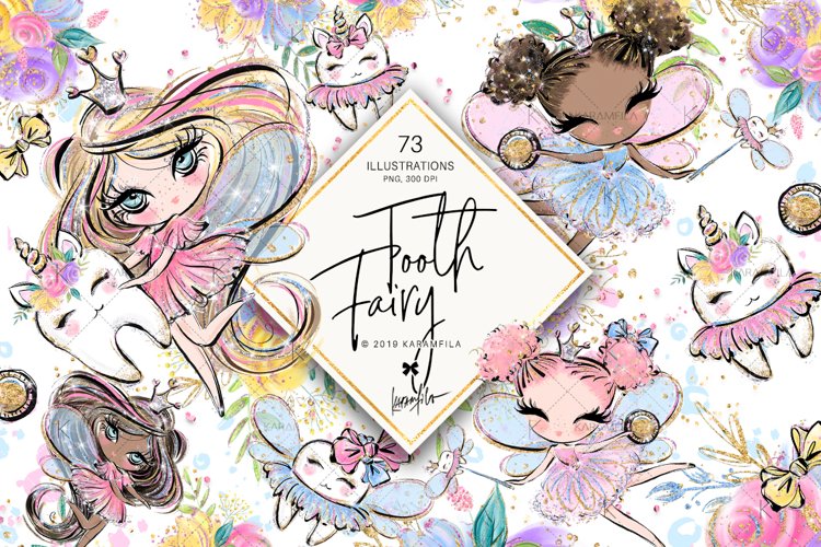 Tooth Fairy Clipart | Design Bundles