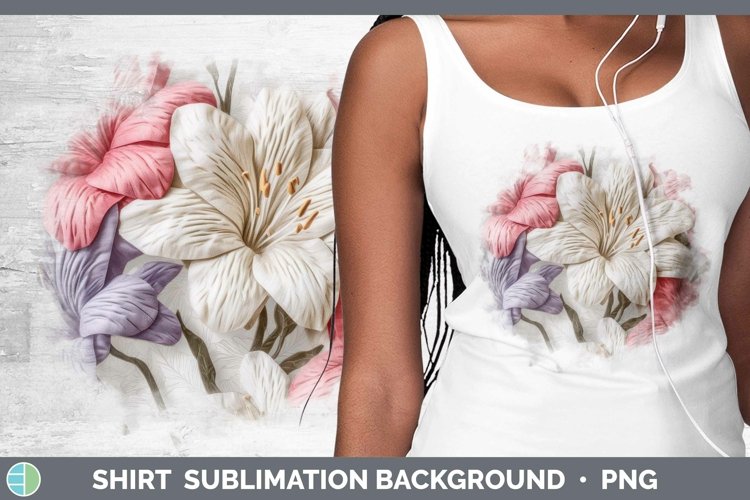 3D Azalea Shirt Sublimation Sublimation Background Designs