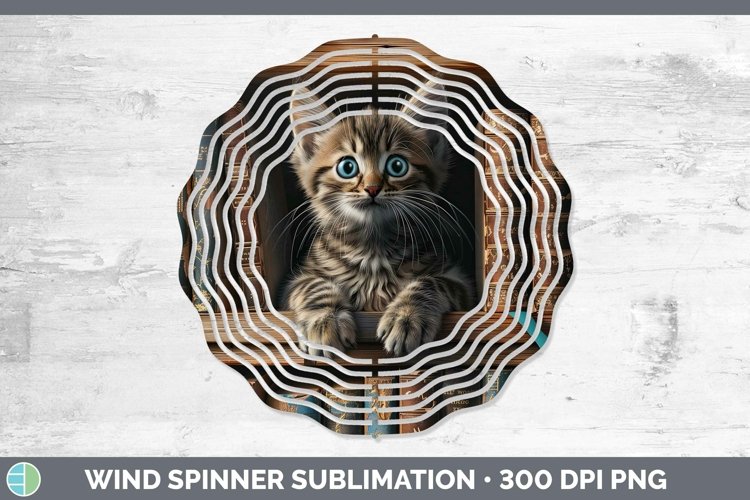 3D Books Sokoke Cat Wind Spinner Sublimation Spinner Designs