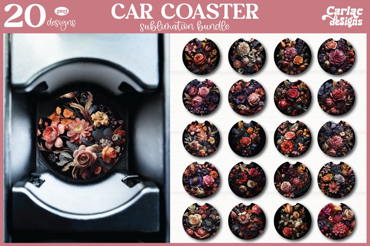 3d Car Coaster Sublimation Bundle | Sublimation Car Coaster