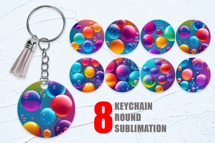 12 Bundle Keychain Sublimation Designs