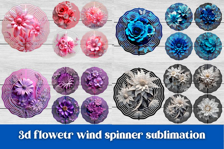 3d flower wind spinner bundle | Flower wind spinner bundle