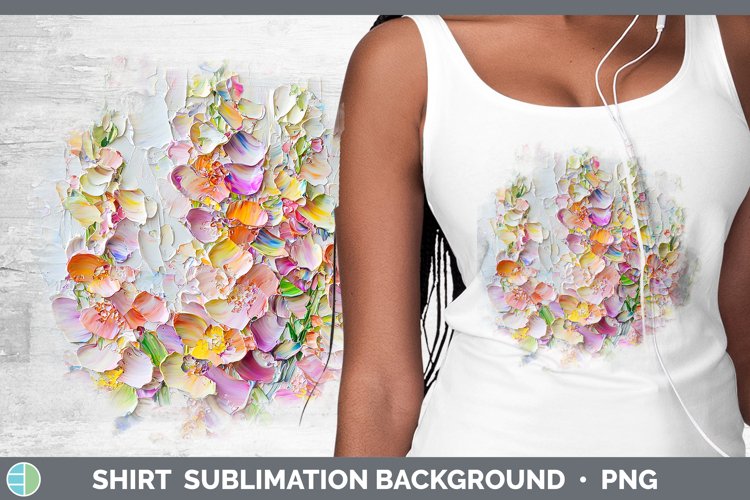 3D Flowers Snapdragon Shirt Sublimation Sublimation Backgrou