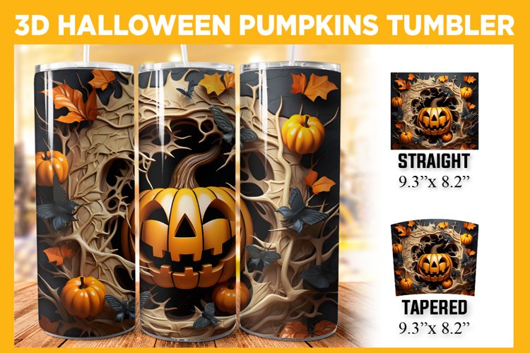 3D halloween 20oz tumbler 20 oz pumpkin Tumbler (2680140)