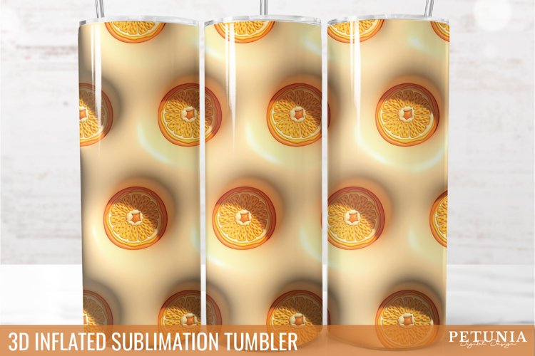 3D Inflated Tumbler wrap | 3D Sublimation Tumbler Wrap