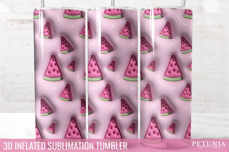 3D Inflated Tumbler wrap | 3D Sublimation Tumbler Wrap