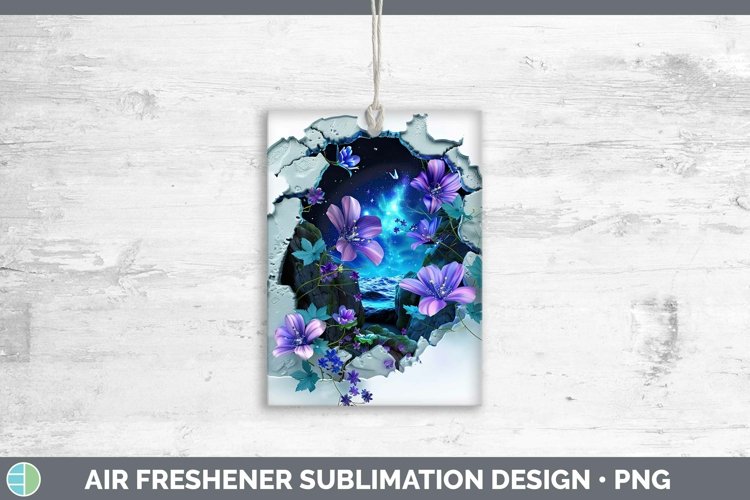 3D Northern Lights Air Freshener Sublimation Car Freshener D
