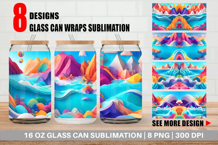 Glass Can Wraps Bundle