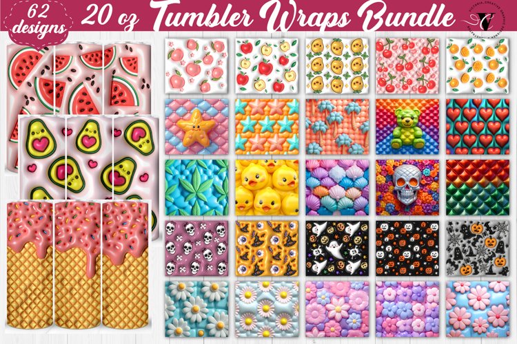 3D Tumbler bundle | Puff sublimation