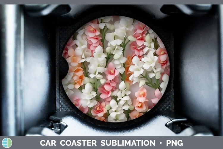 3D Snapdragon Car Coaster | Sublimation Coaster Designs