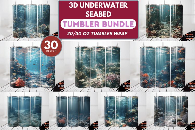 3D Underwater Seabed Tumbler Bundle