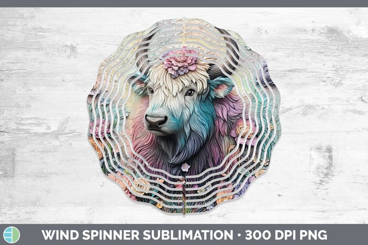 3D Woodland Animals ED-MD-3D-S14-12 Musk Ox Wind Spinner Sub