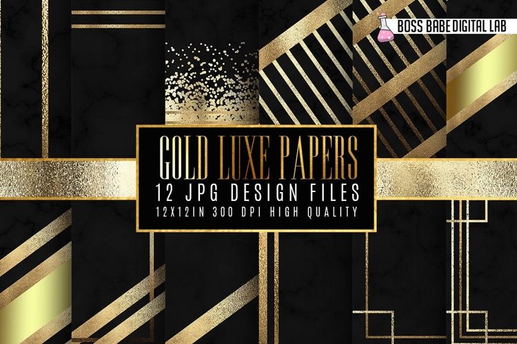 Gold Luxe Digital Papers