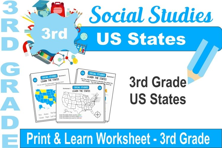 3rd Grade Social Studies Printable Worksheets US States 3rd Grade Social Studies Printable Worksheets US States