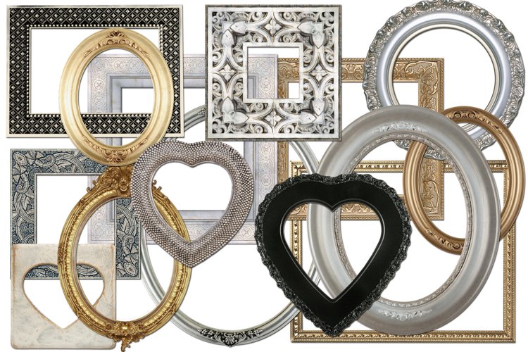 Digital frame, Vintage Silver Frames