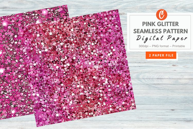 Pink glitter seamless Pattern Digital Paper