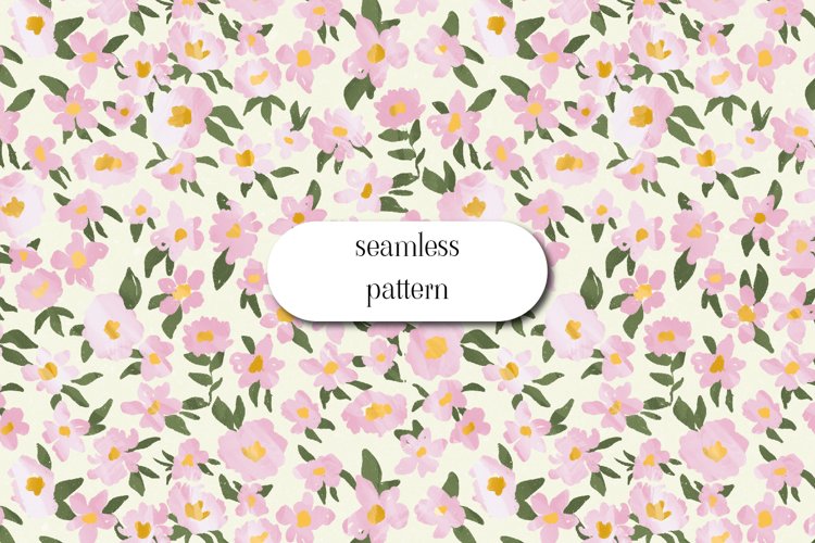 Cute minimalist seamless pattern with tiny flowers (5248025)