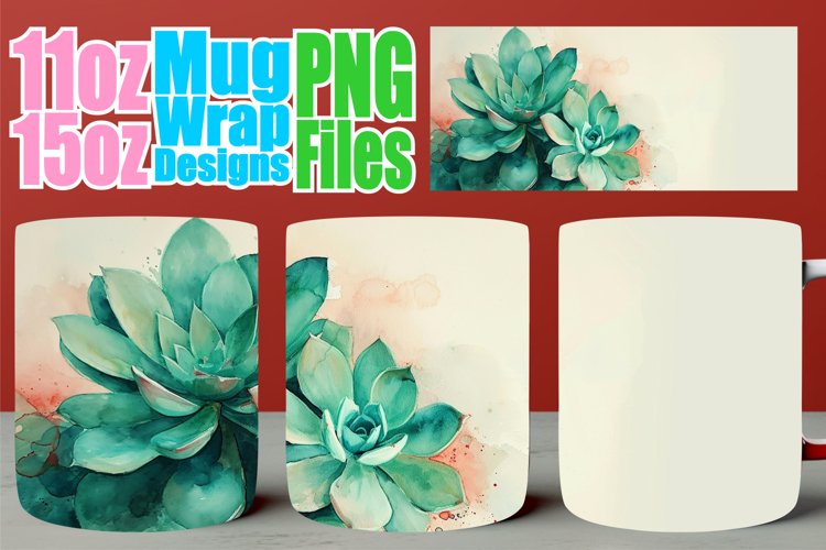 Elegant Petal Design Cup Wrap 11oz
