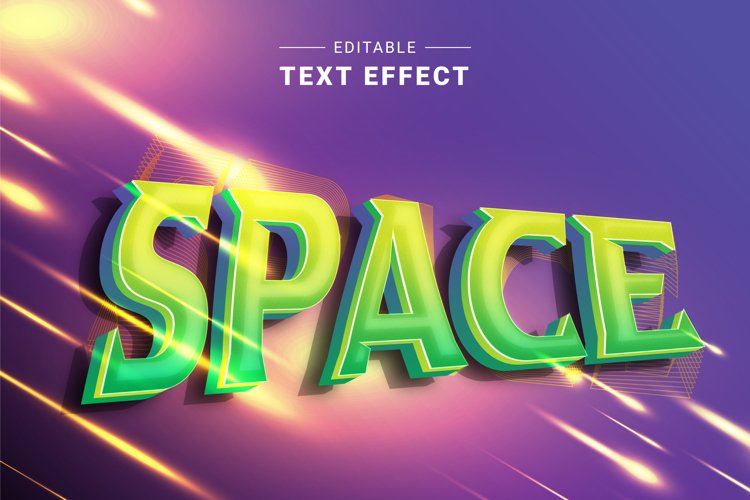 Editable Text Effect for Illustrator. Vector (1745181)