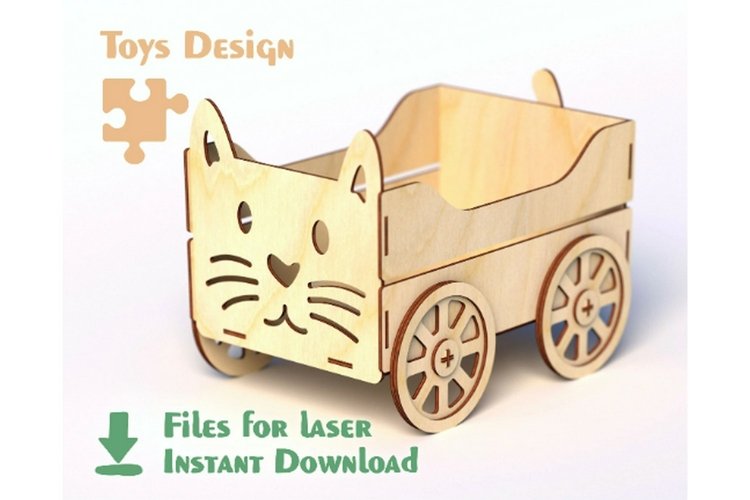 Animals on Wheels - Laser Cut Files. Easter template