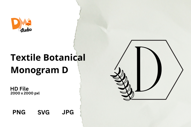 Textile Botanical Monogram (6059440)