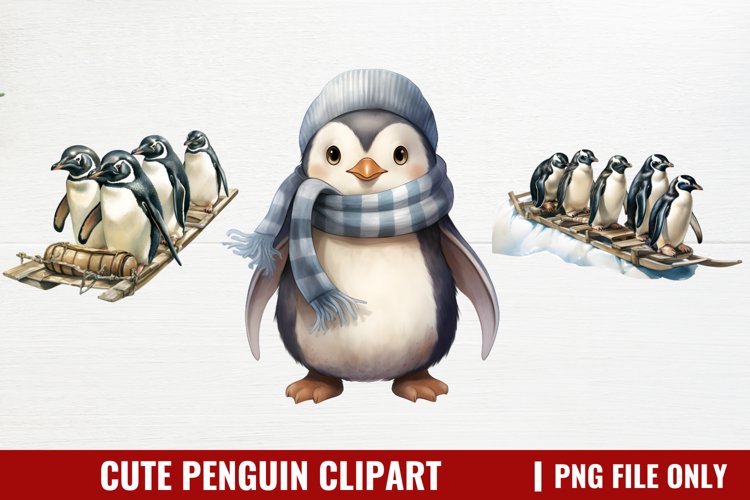 Cute Penguin Clipart Sublimation (4335129)