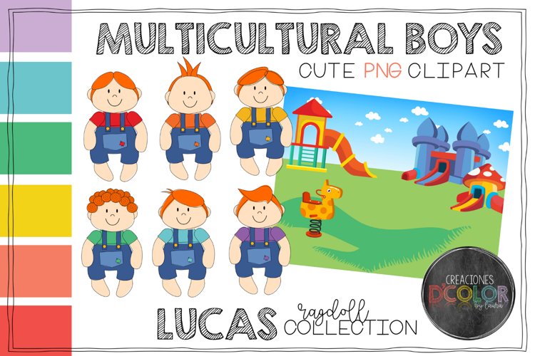 Cute Multicultural Boys PNG Clipart (2244664)