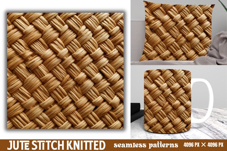 Jute Stitch Knitted Seamless Patterns
