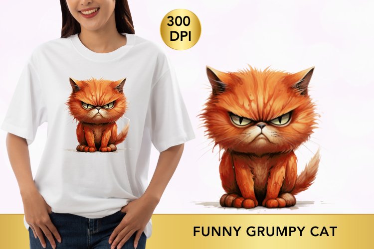 Sarcastic Funny Grumpy Grey Cat, Cat sublimation