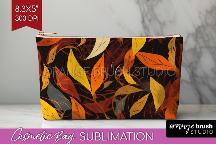 Autumn Forest Cosmetic Bag - Fall Makeup Bag PNG (4900520)