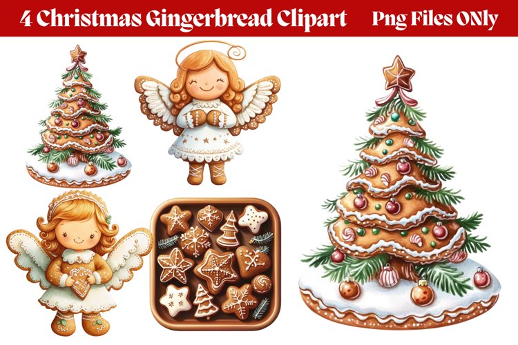 Christmas Gingerbread Clipart PNG (4895215)