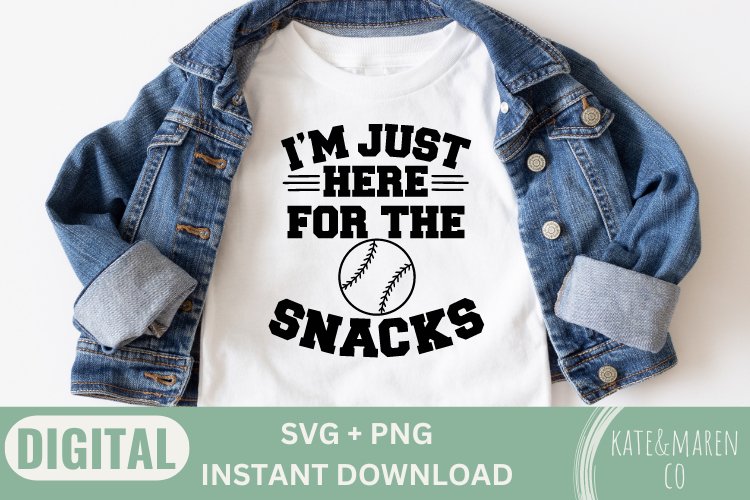 Baseball Sister SVG | Baseball Brother SVG | Baseball Snacks