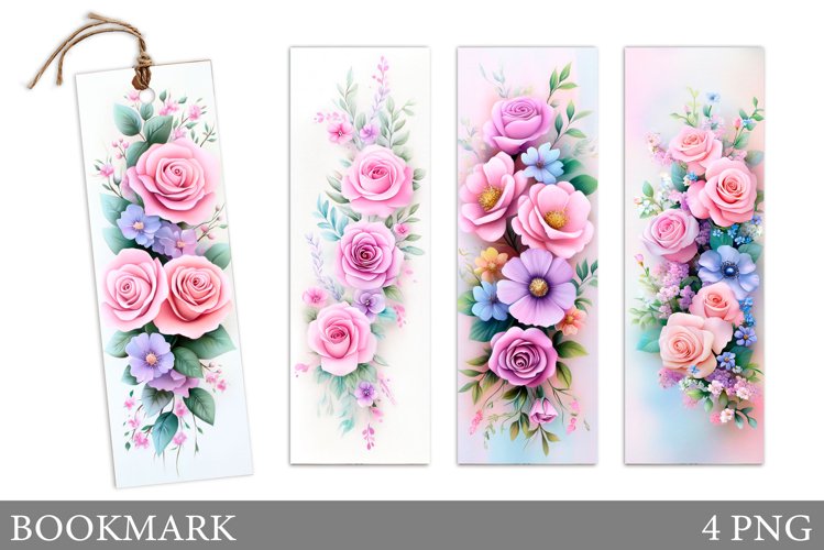 Roses Bookmark Design. Flowers Bookmark (5207620)