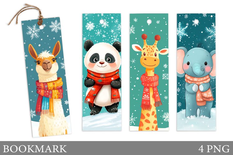 Christmas Animals Bookmark. Christmas Bookmark (4764611)