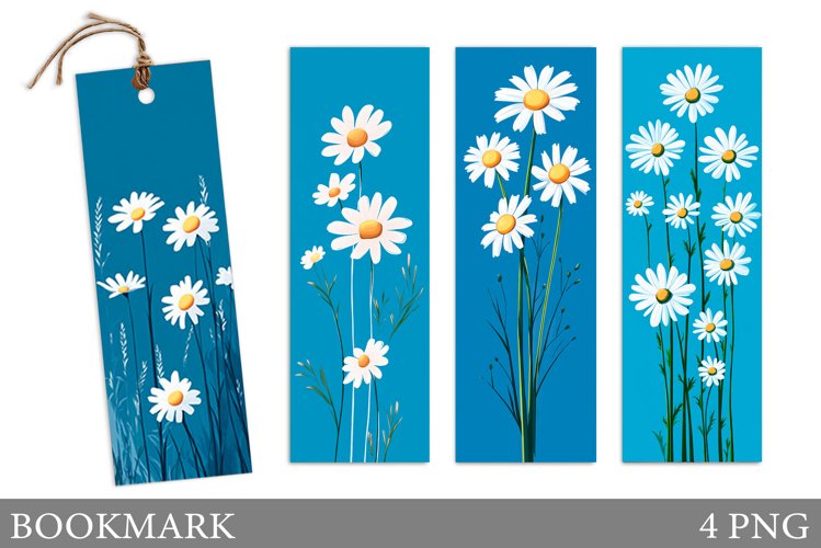 Floral Bookmark Design. Daisy Flowers Bookmark (5175237)