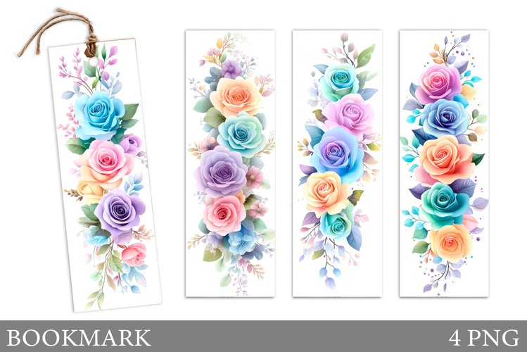 Roses Bookmark Design. Flowers Bookmark (5217609)