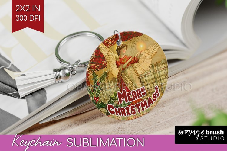 Vintage Christmas Keychain PNG - Xmas Keychain (4840806)